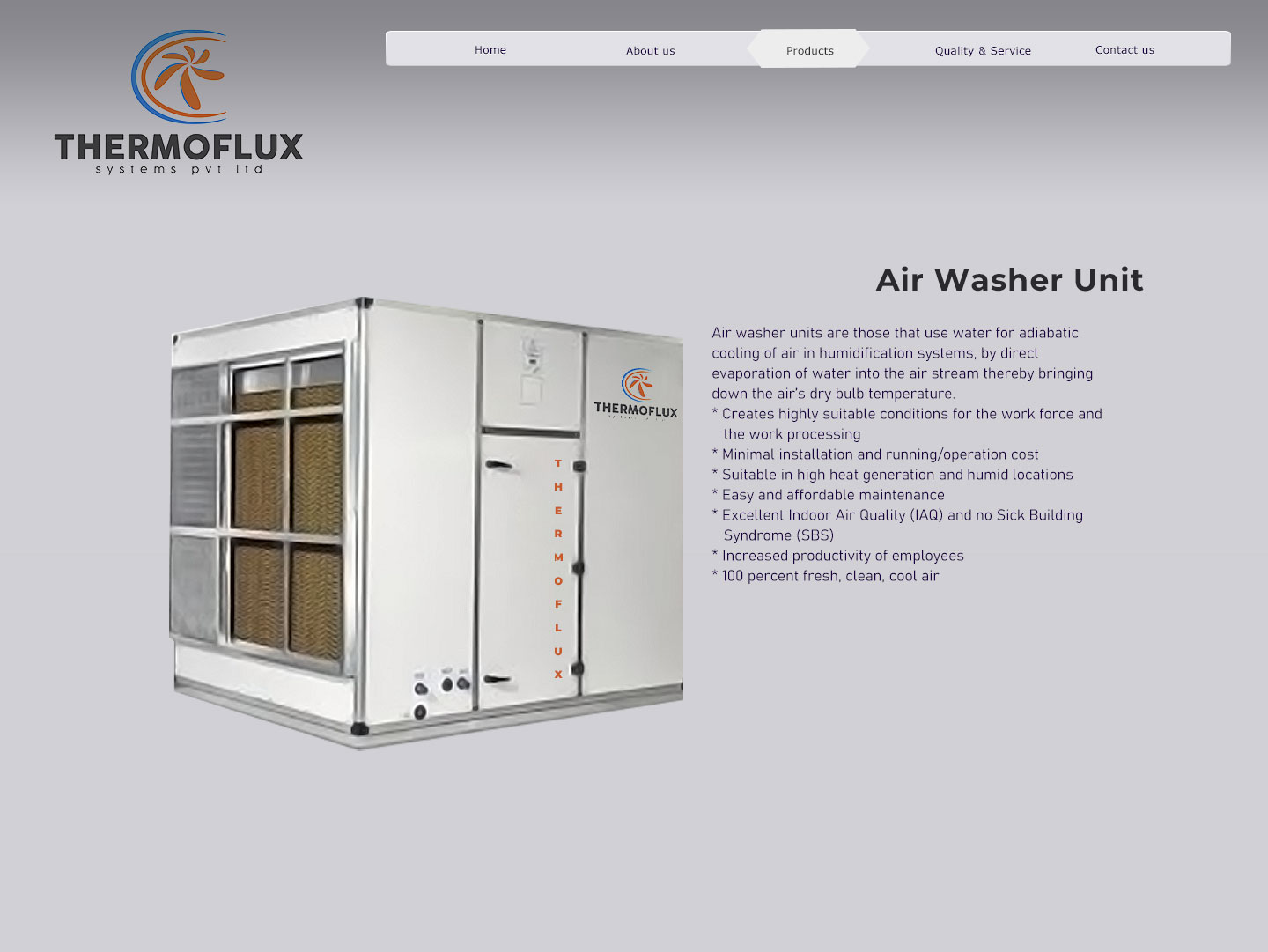 Thermoflux-Products-Air-Washer-Unit