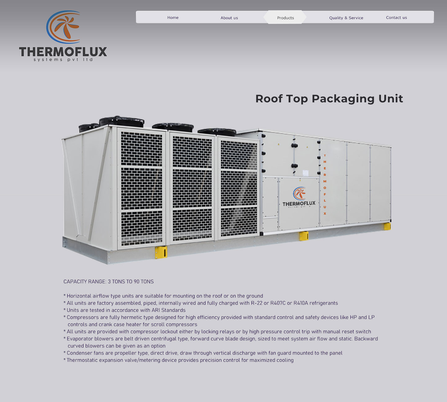 Thermoflux-Products-Roof-Top-Packaging-Unit
